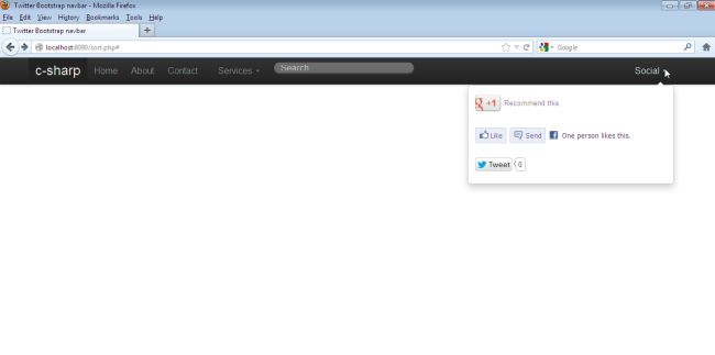 Creating Navbar in PHP